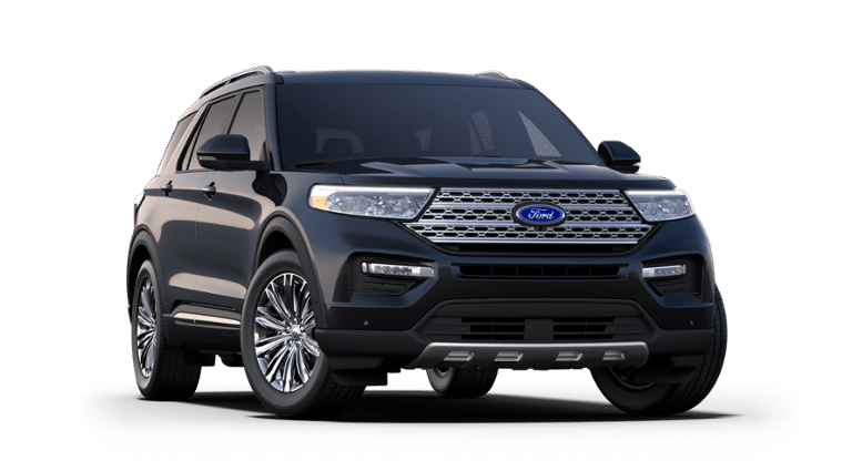 2021 Ford Explorer Limited Agate Black, 3.3L Hybrid Engine | Joe ...
